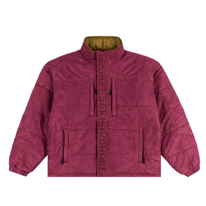 FAUX SUEDE PUFFER PLUM – BRONZE56K