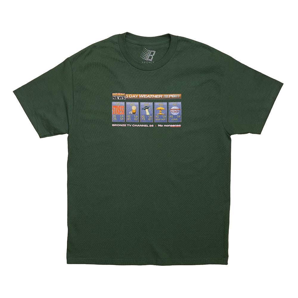 WEATHER TEE FOREST GREEN – BRONZE56K